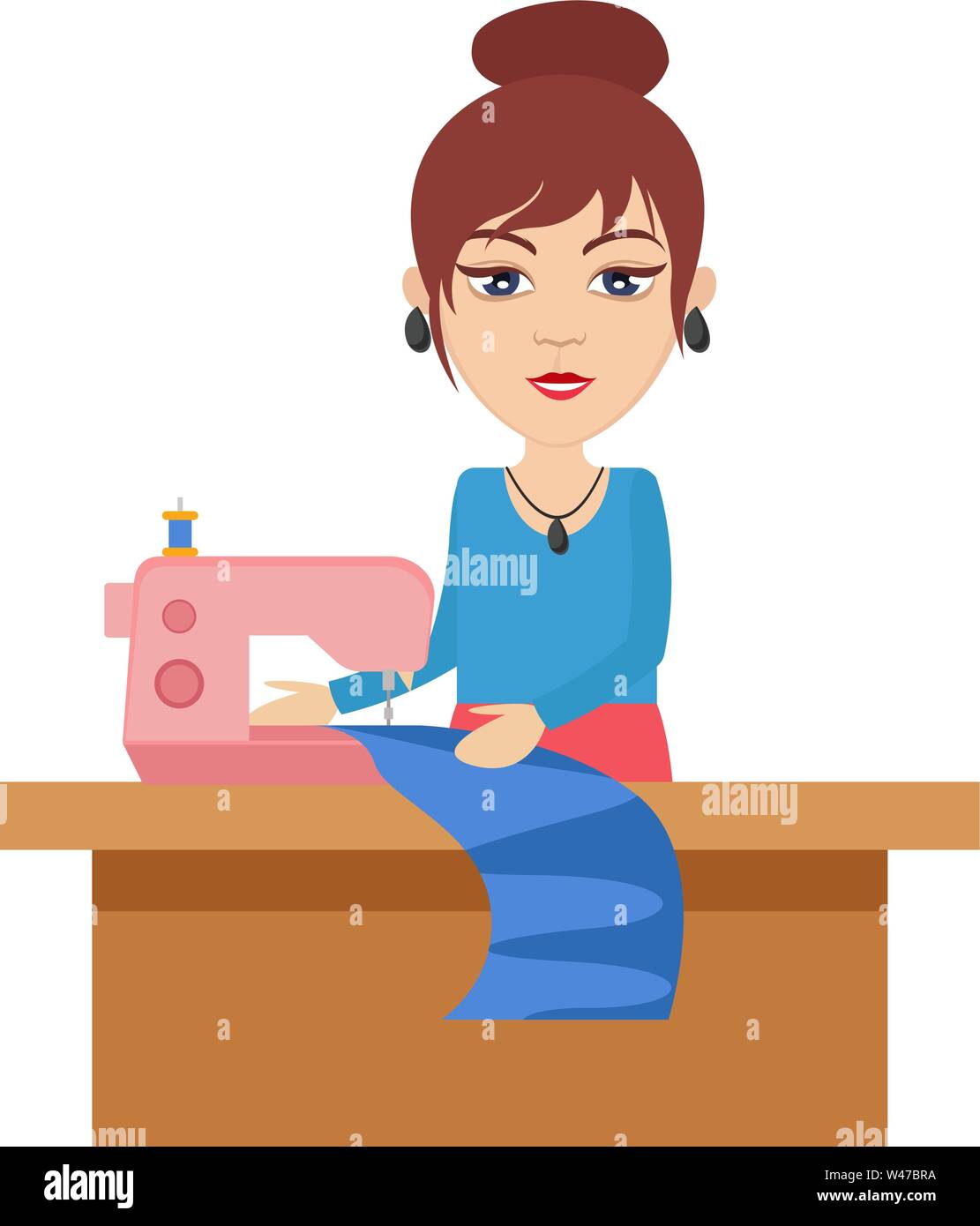 Hand cutting machine Stock Vector Images - Alamy