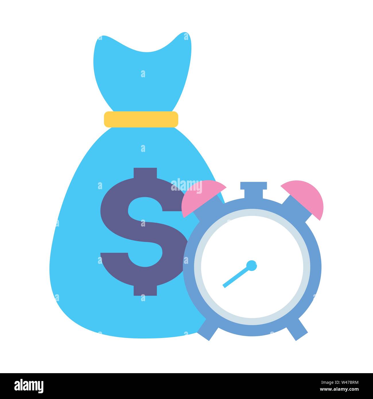 Alarm clock icon commercial Stock Vector Images - Alamy