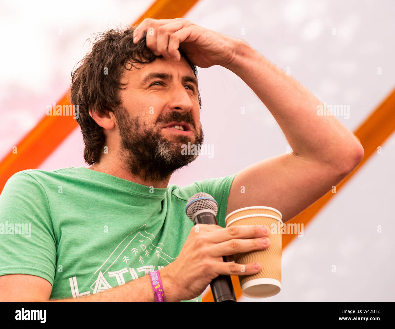 Comedian Mark Watson performing at Latitude Festival, Henham Park ...