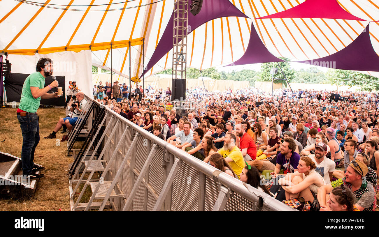 Comedian Mark Watson performing at Latitude Festival, Henham Park ...