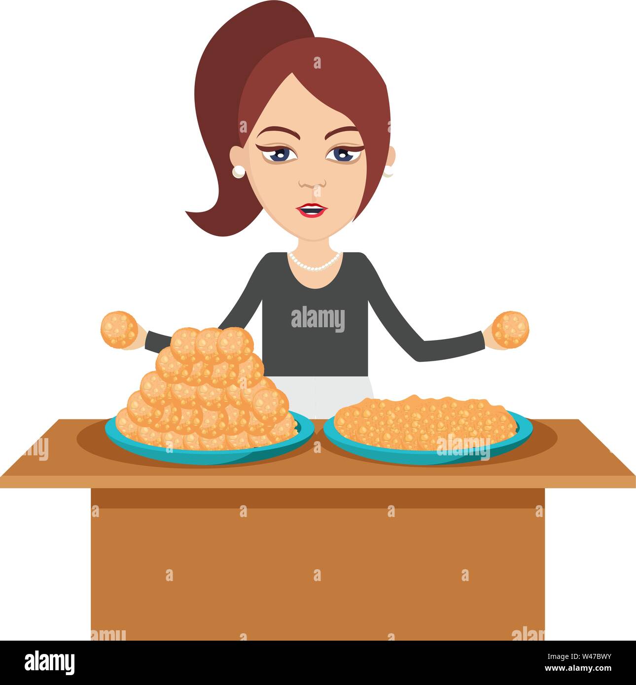 Making bread Stock Vector Images - Alamy