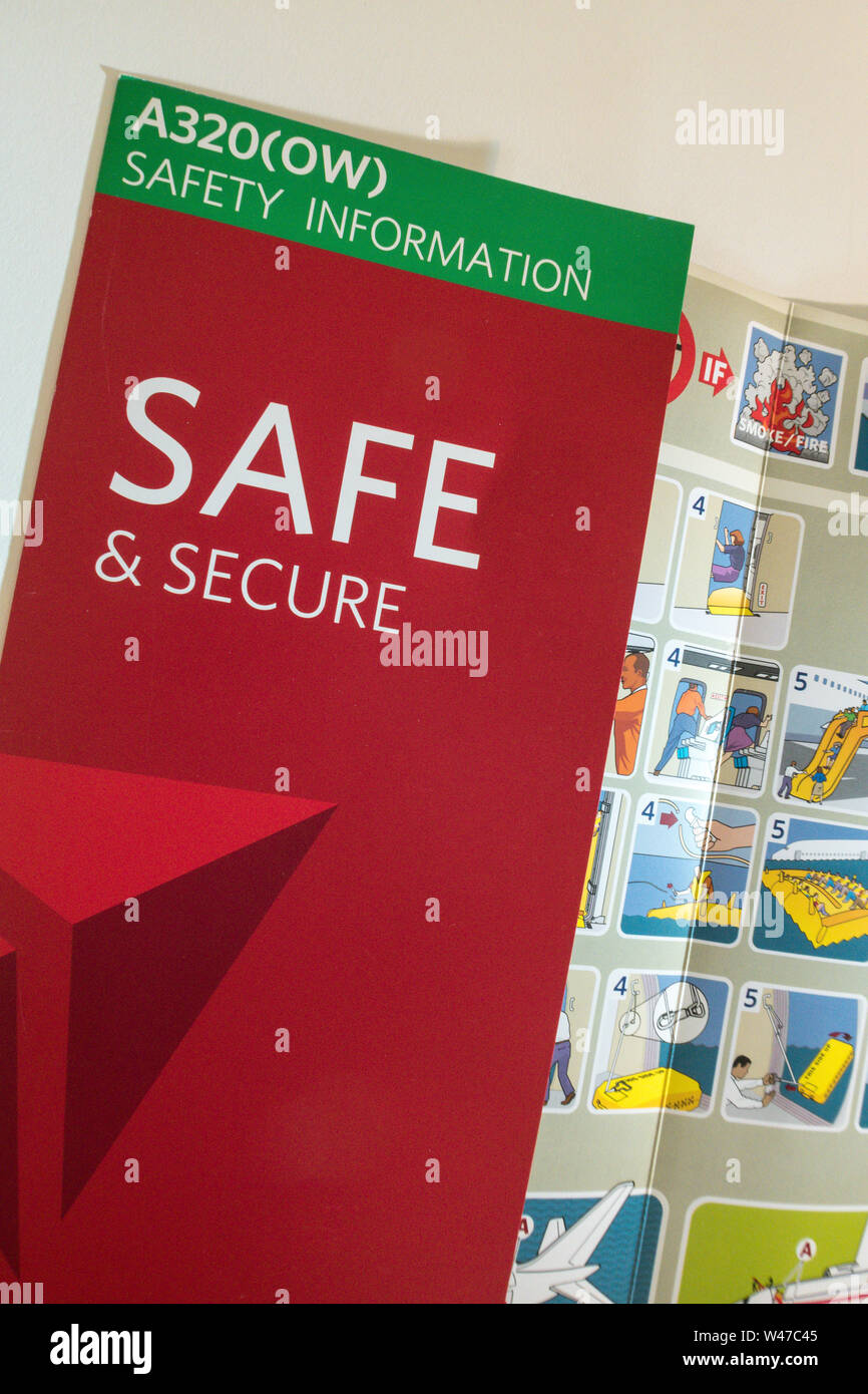 Flight safety brochure hi-res stock photography and images - Alamy