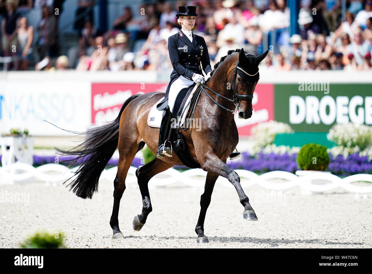 Aachen, Germany. 20th July, 2019. Equestrian sport, CHIO, dressage ...