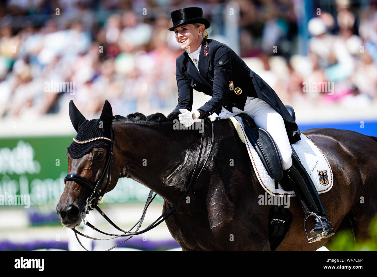 Aachen, Germany. 20th July, 2019. Equestrian sport, CHIO, dressage: The ...