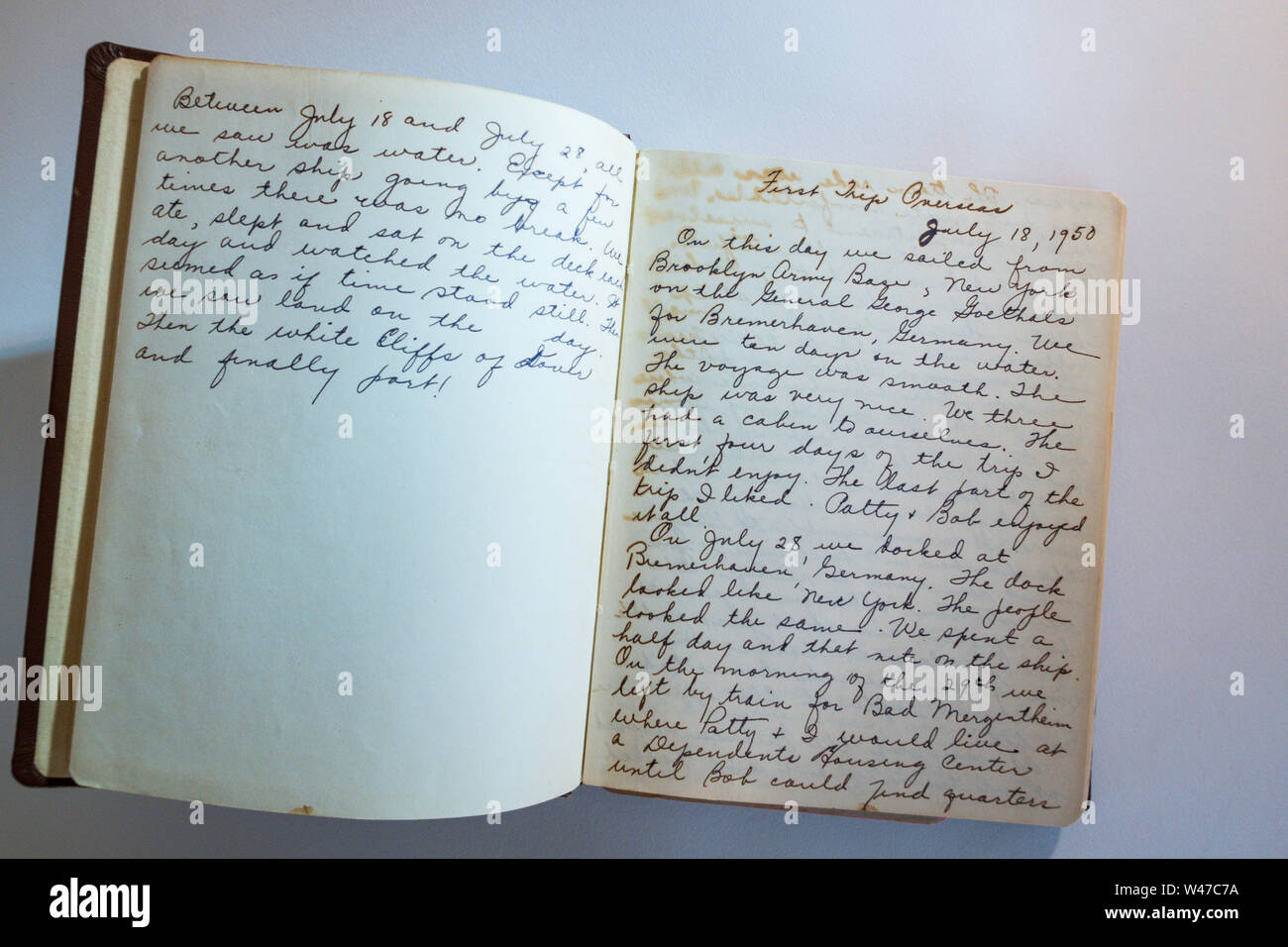 English handwriting 1950s hi-res stock photography and images - Alamy