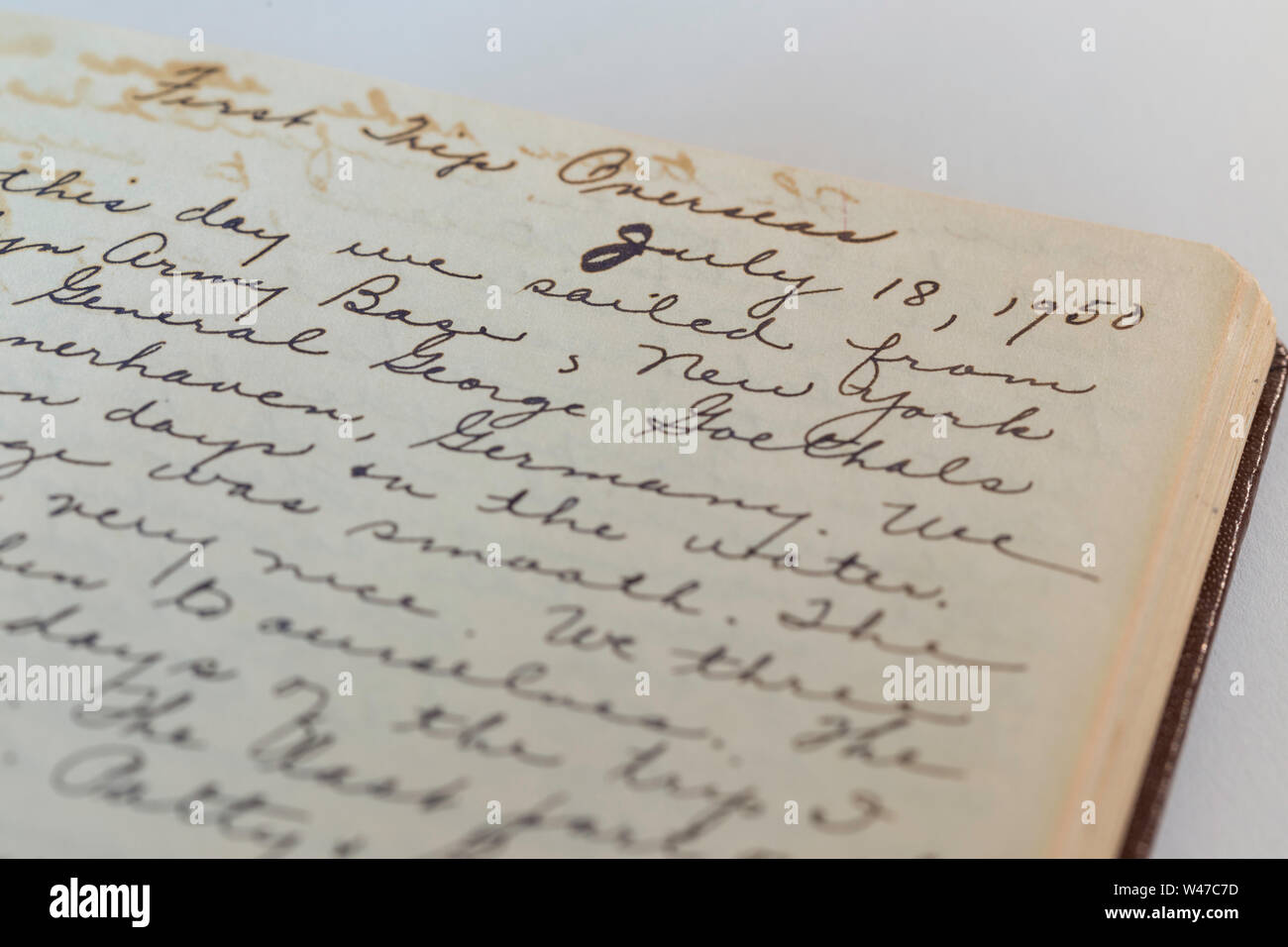 English handwriting 1950s hi-res stock photography and images - Alamy