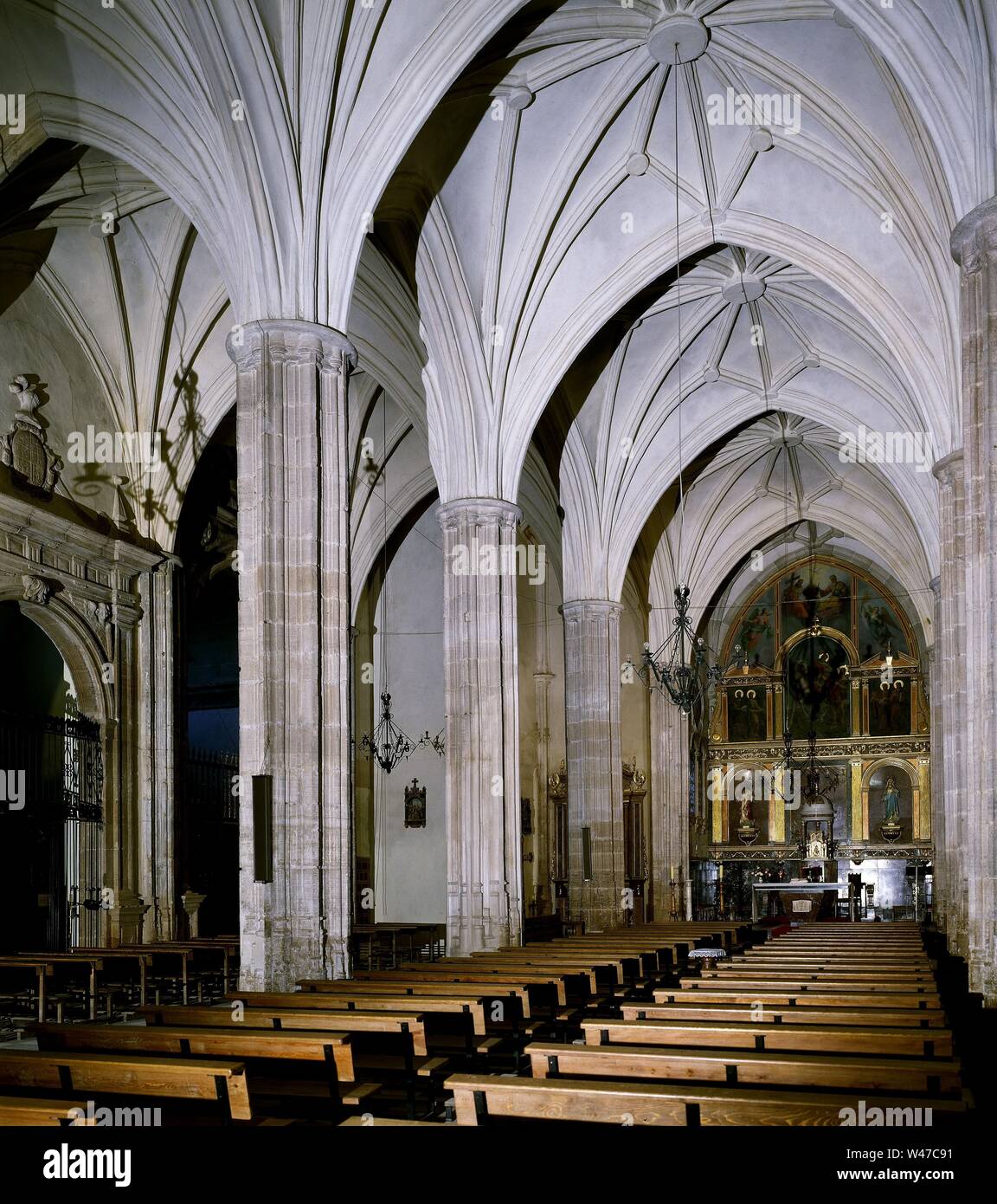 INTERIOR-VISTA DEL INTERIOR HACIA LA CABECERA. Location: IGLESIA ...