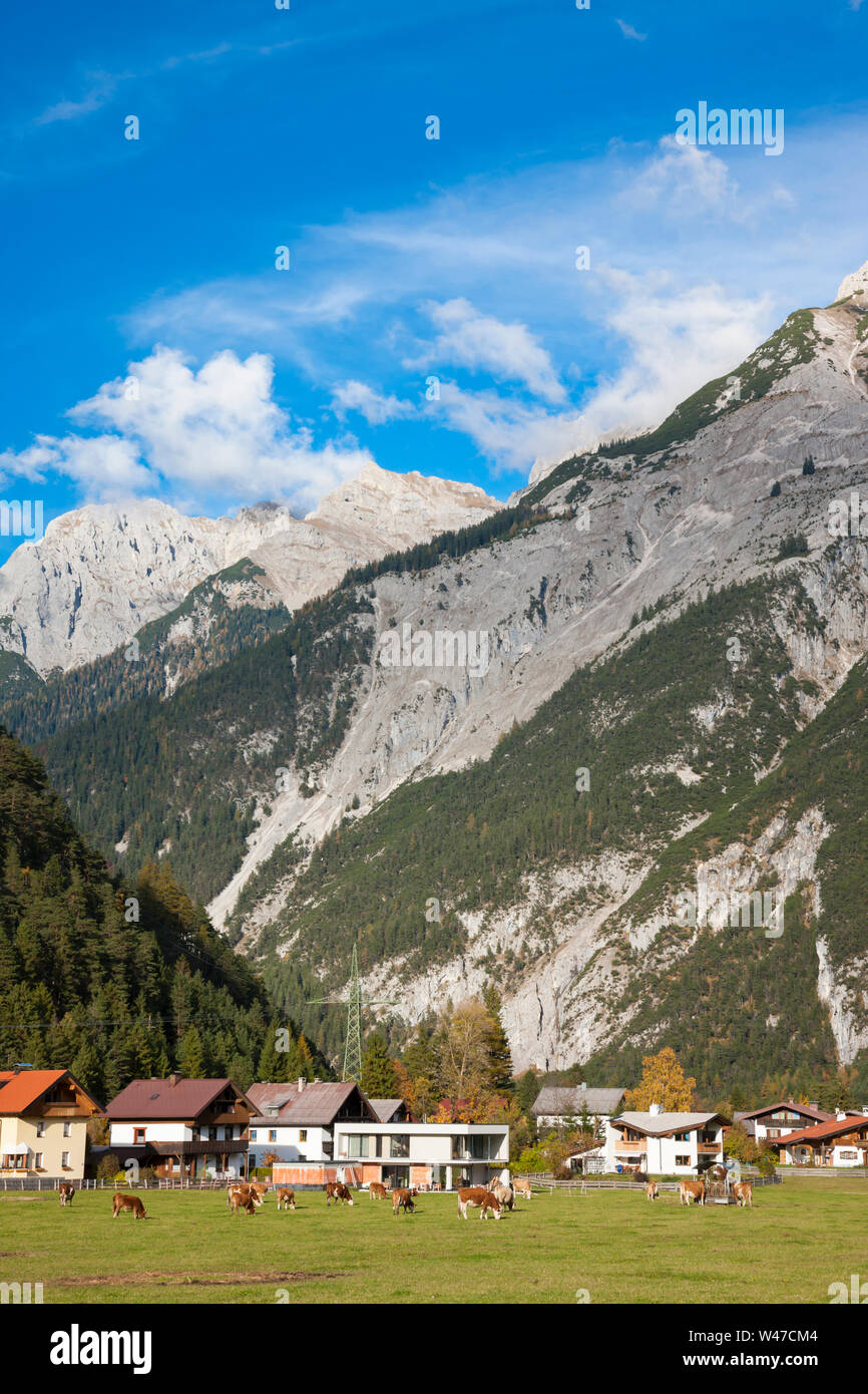 Scenic view of mountains in Germany, alpine village Stock Photo - Alamy