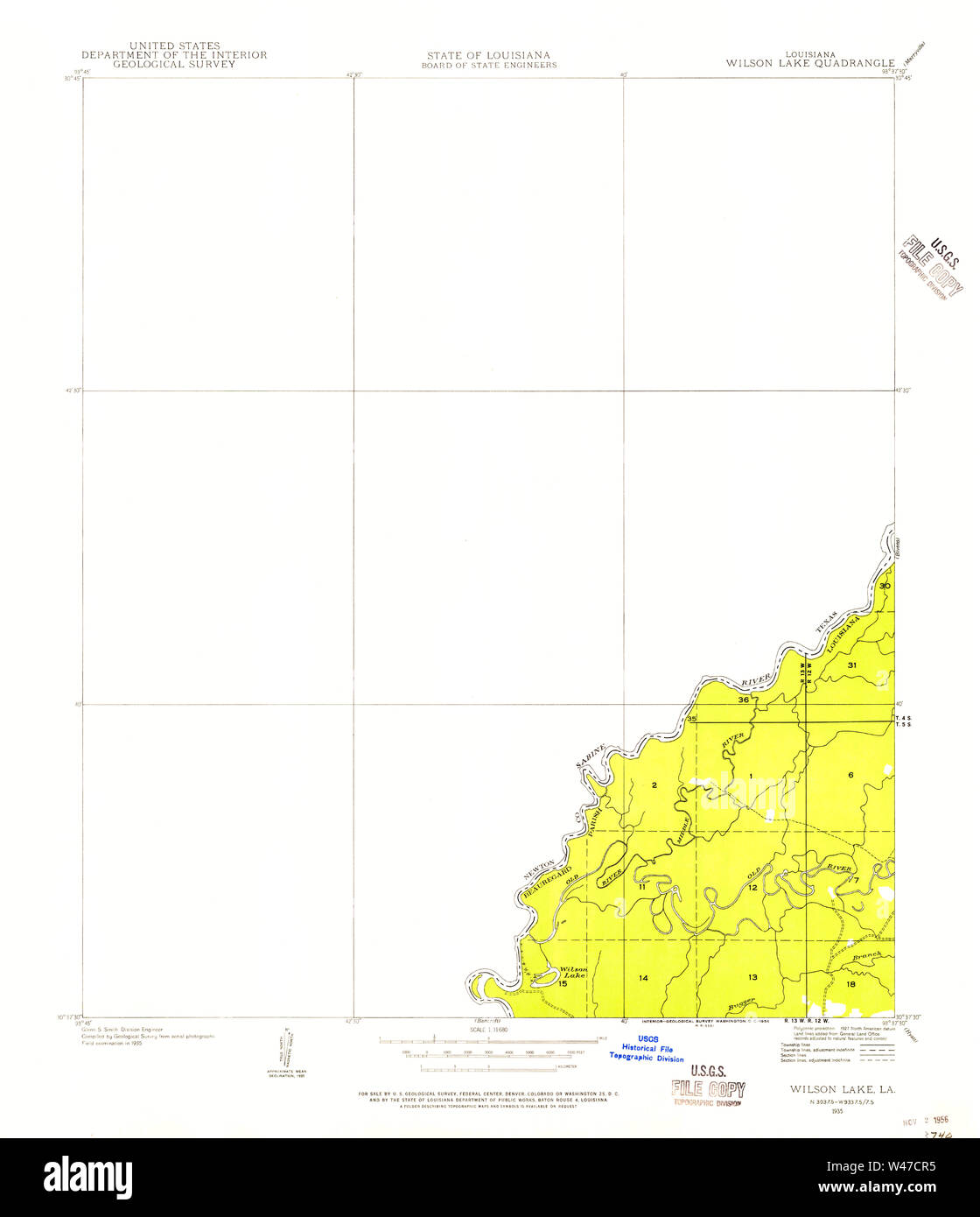 Map of lake wilson hi-res stock photography and images - Alamy
