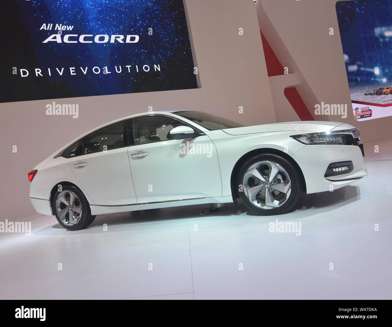 A Honda Accord displayed at the Convention Exhibition during the Motor ...
