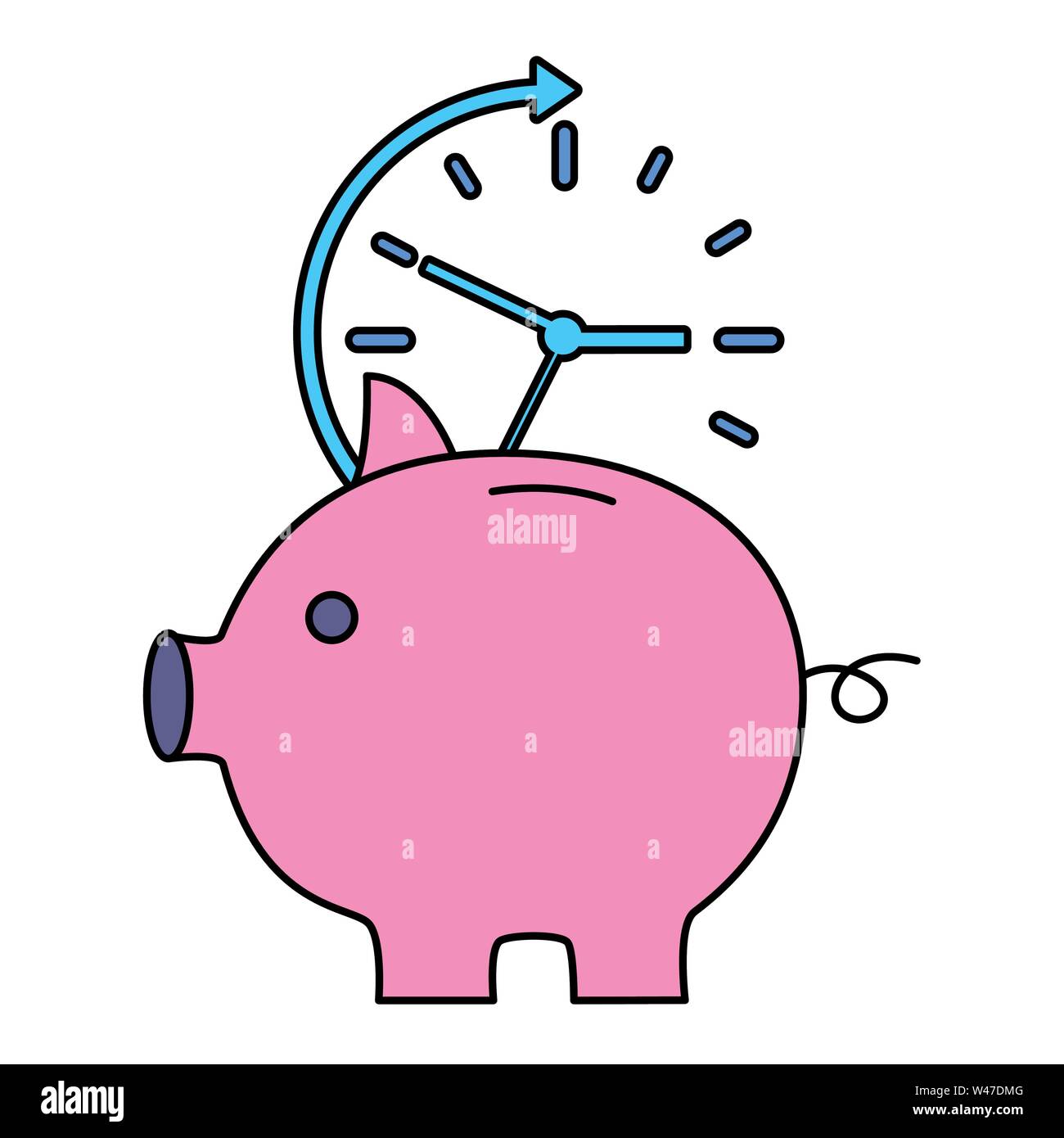 Pig timer Stock Vector Images - Alamy