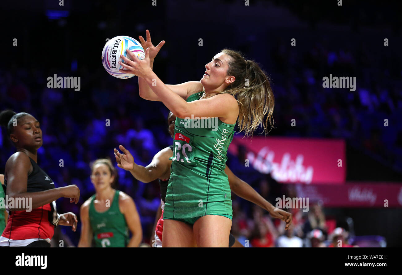 Northern Ireland's Shaunagh Craig in action against Trinidad and Tobago ...