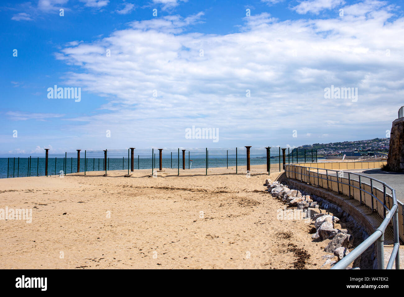 The remains and location of the demolished Victoria Pier in Colwyn Bay ...