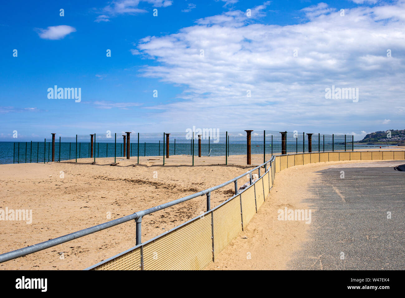 The remains and location of the demolished Victoria Pier in Colwyn Bay ...