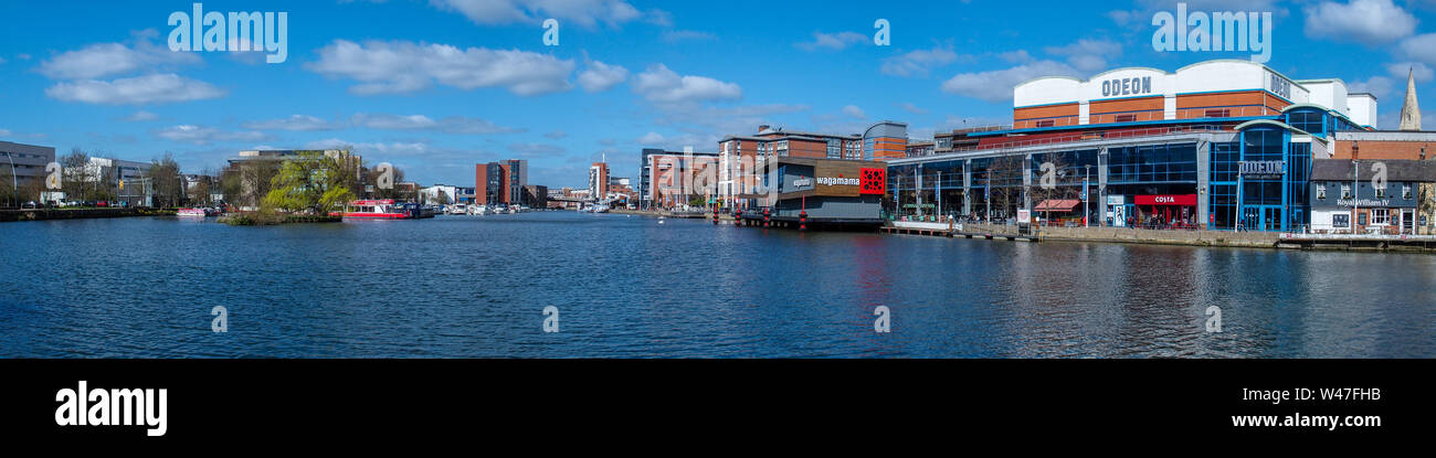 Odeon Cinema and Brayford Pool and Brayford Waterfront, Lincoln Stock ...