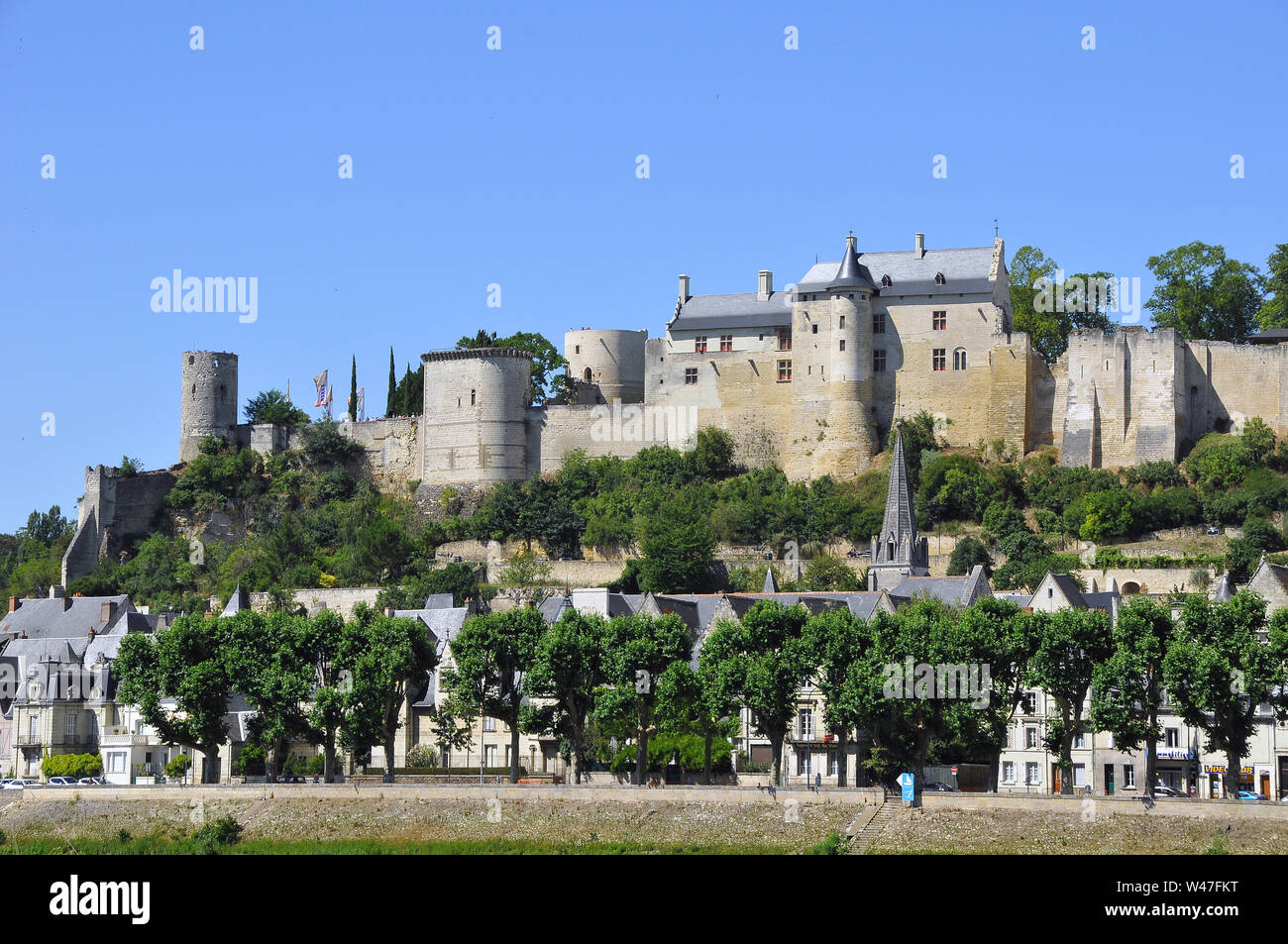 Chinon castle hi-res stock photography and images - Alamy