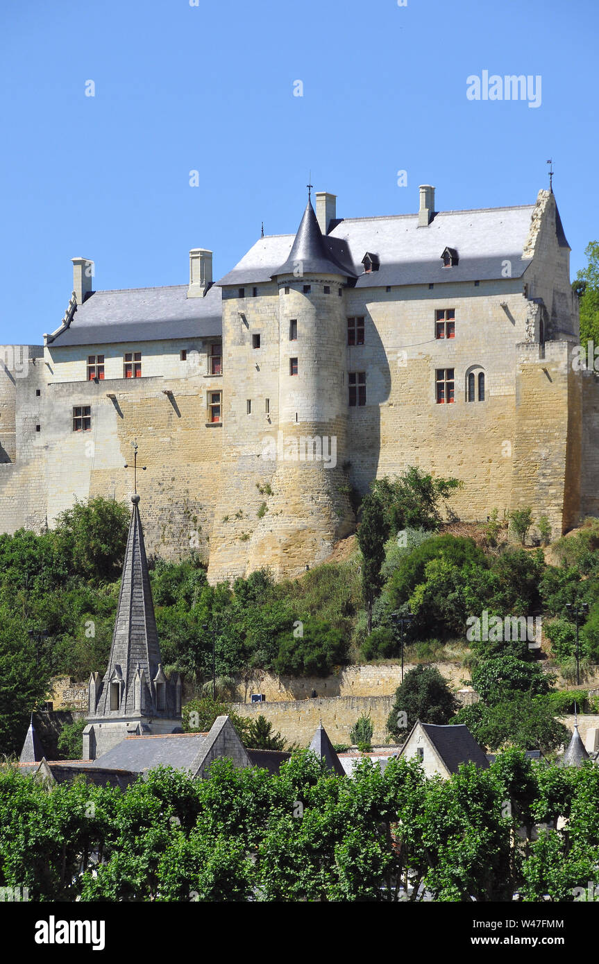 Château de Chinon, Chinon, France, Europe Stock Photo - Alamy