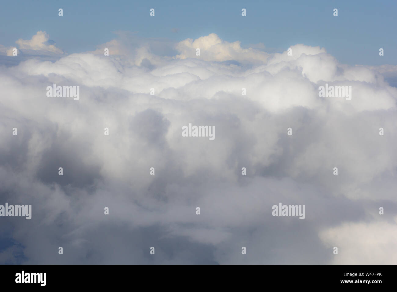 Flying above clouds during beautiful hi-res stock photography and ...