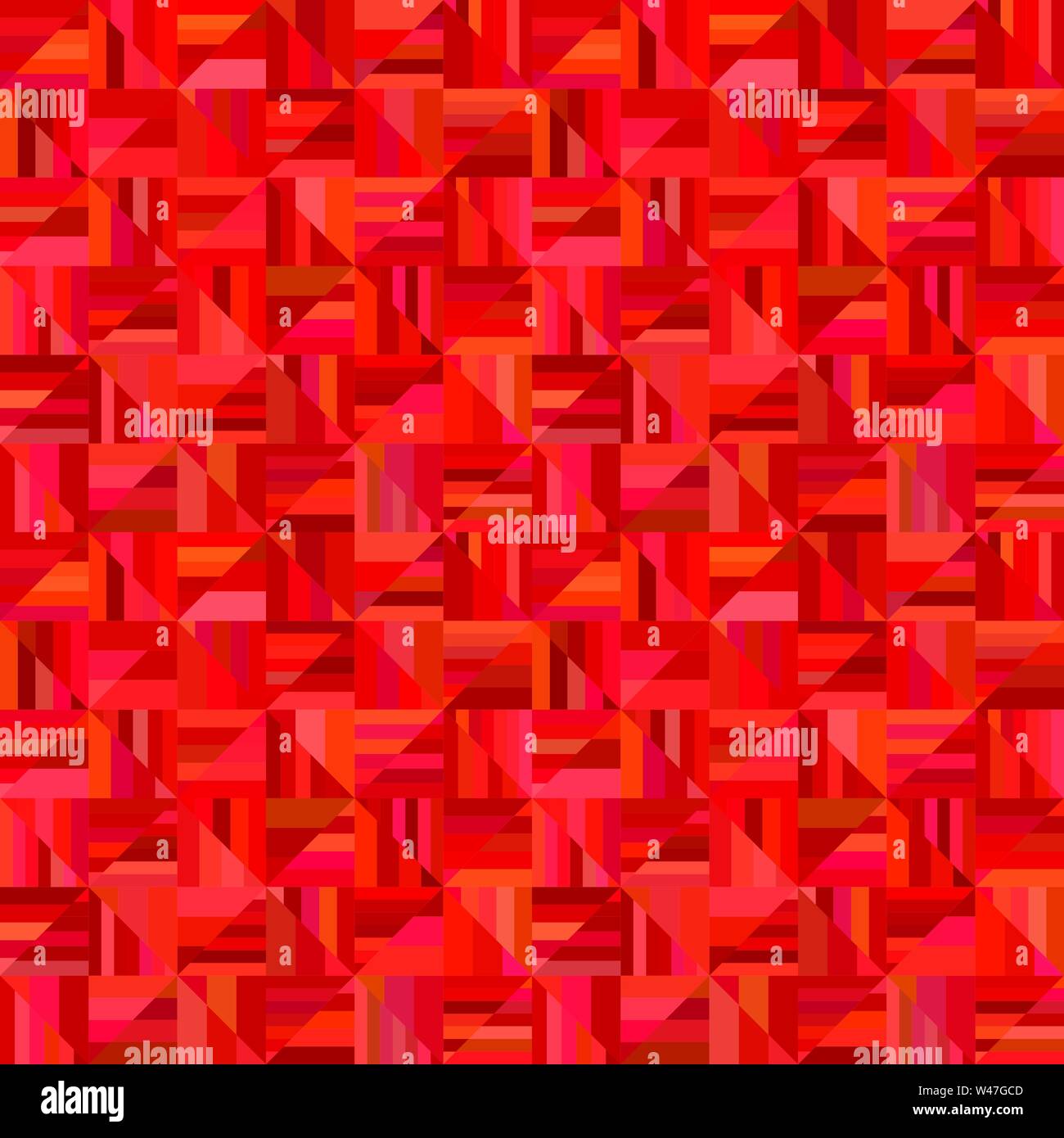 Red abstract striped square mosaic pattern background - repeatable ...