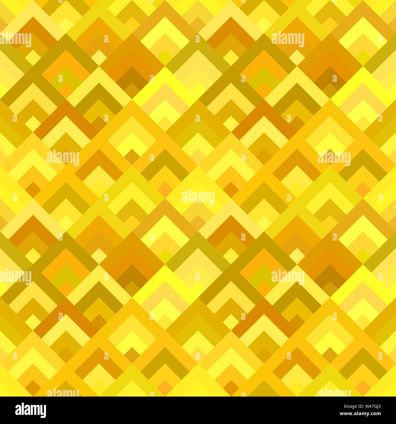 Yellow geometrical diagonal shape mosaic tile pattern background - vector wall graphic design ...