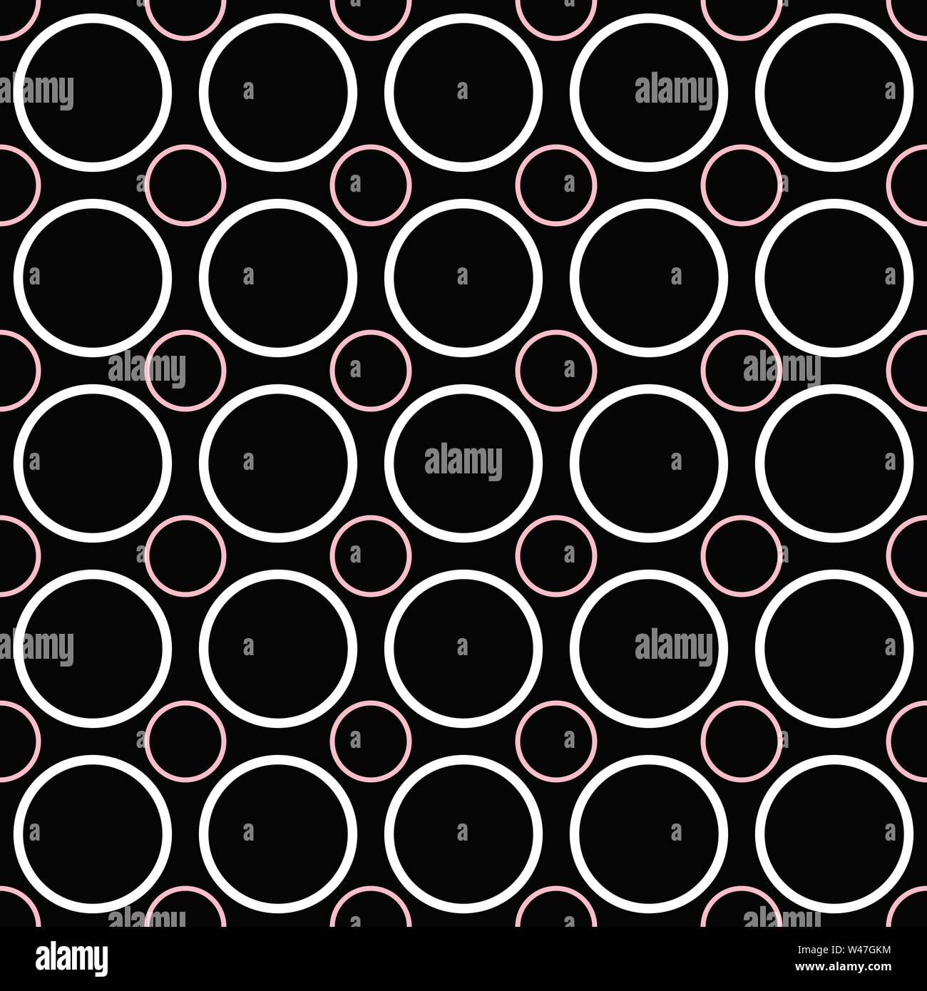Abstract Repeating Circle Pattern Design Background Color Vector Illustration Stock Vector