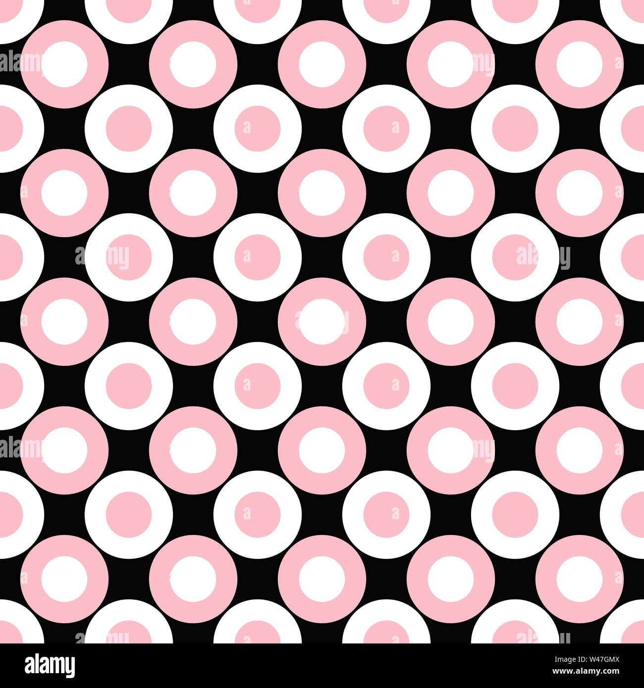 Abstract Repeating Pattern Vector Circle Design Background Stock