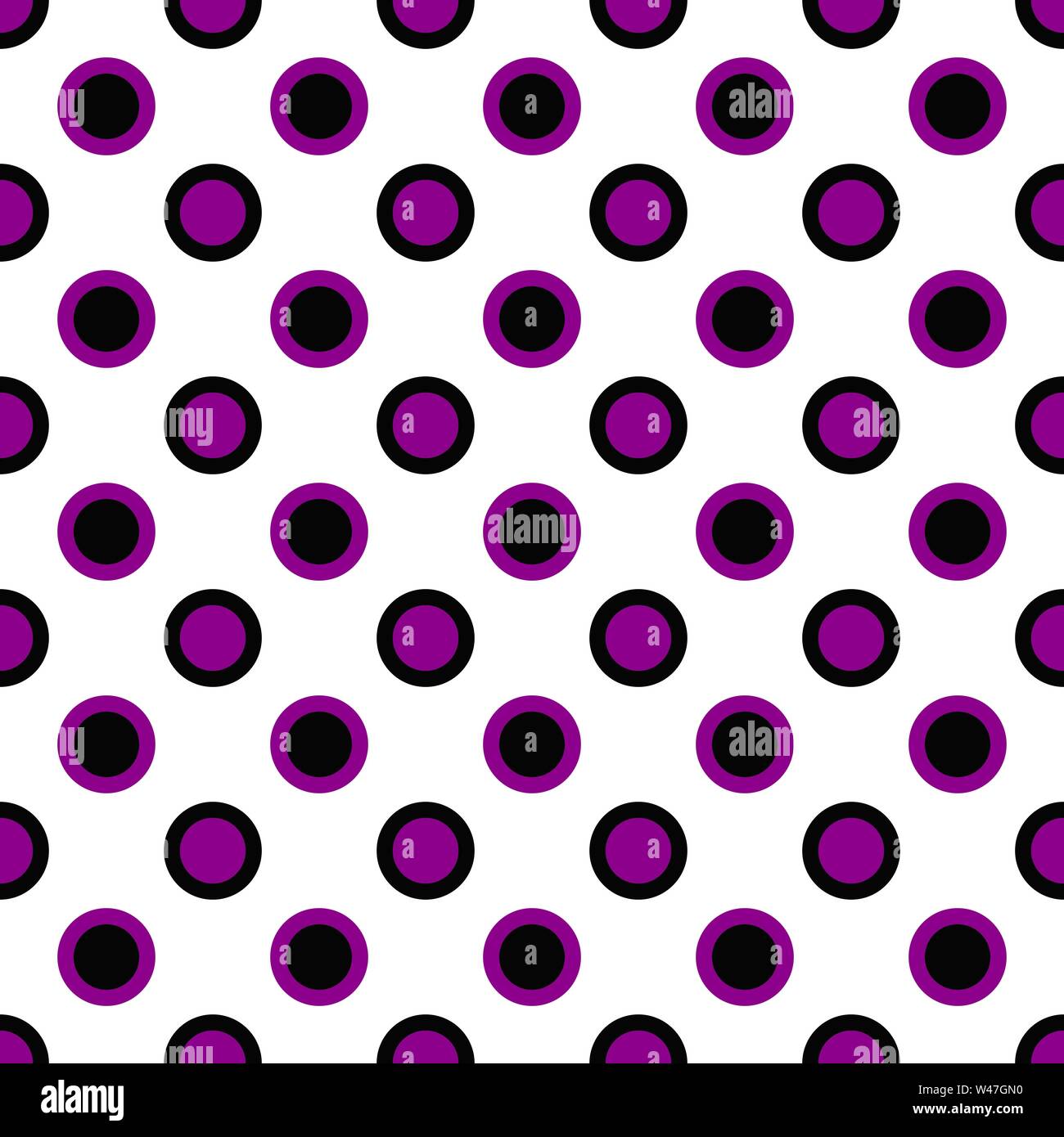 Simple Seamless Pattern Vector Circle Design Background Stock Vector