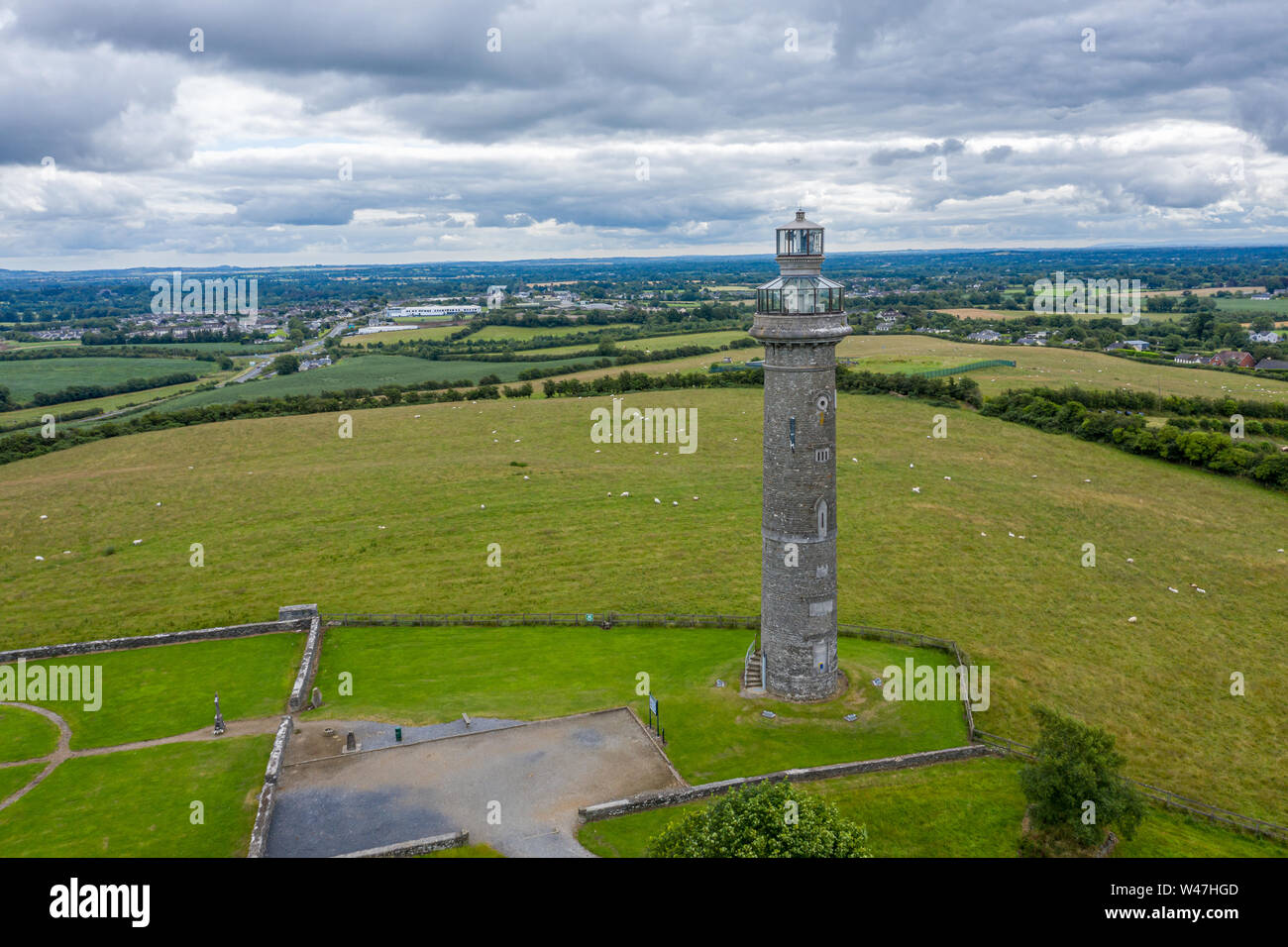 Spire of Lloyd in Kells, Ireland is an 18th-century folly in the form of a Doric column ...