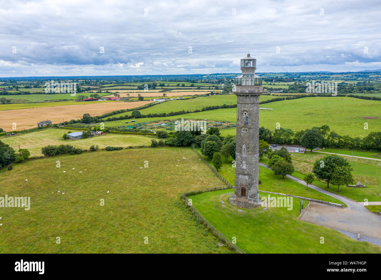 Spire of Lloyd in Kells, Ireland is an 18th-century folly in the form of a Doric column ...