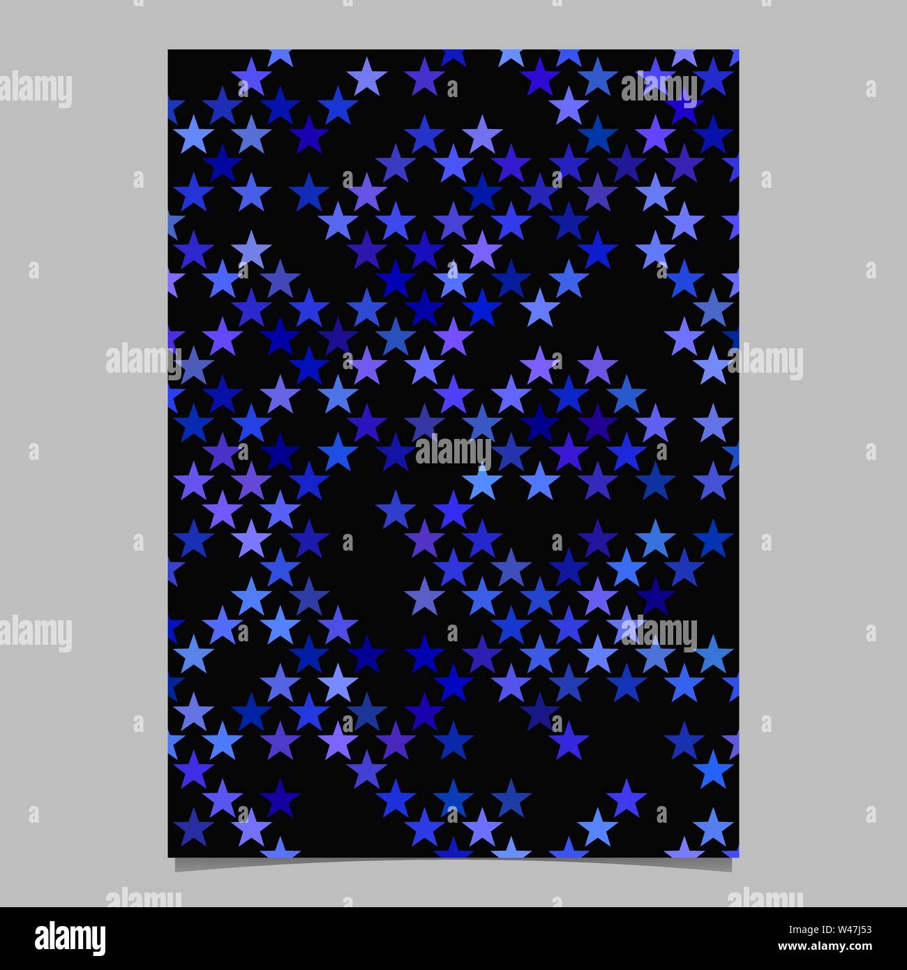 Star pattern brochure design - vector cover background graphic Stock ...
