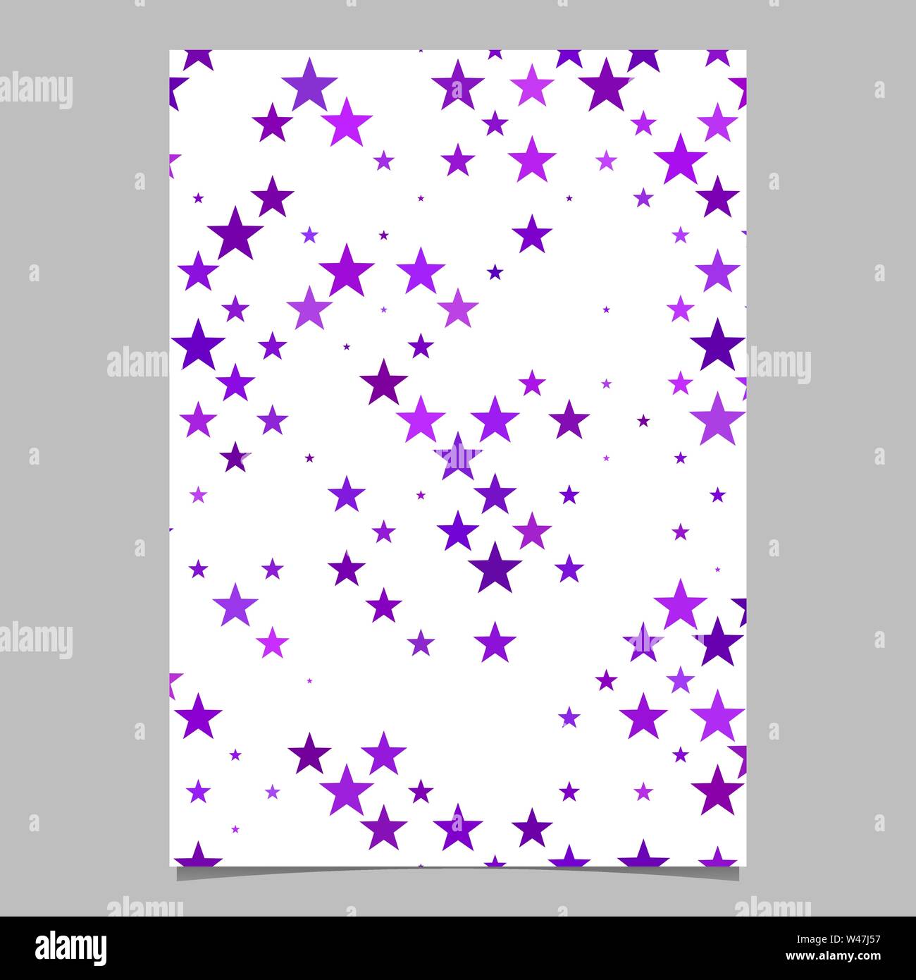 Repeating star pattern brochure background template - vector ...