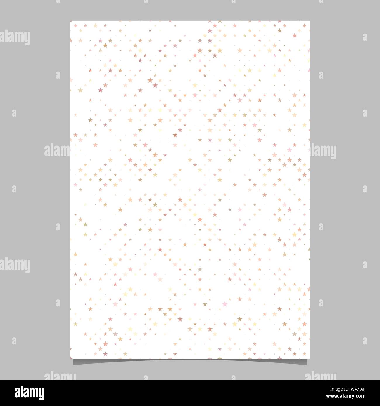 Abstract geometric pentagram pattern background page template - vector ...