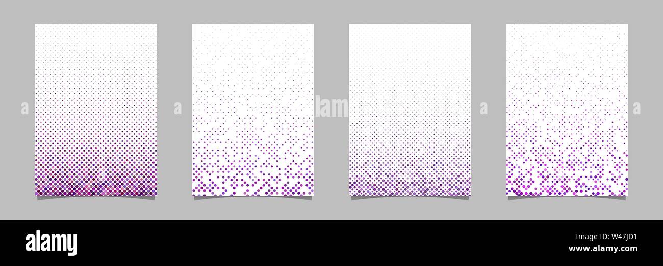 Abstract dot pattern brochure template set - vector designs Stock ...