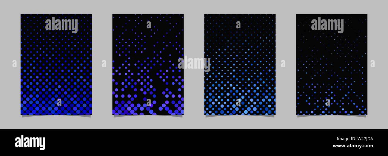 Abstract dot pattern background brochure template collection - vector ...
