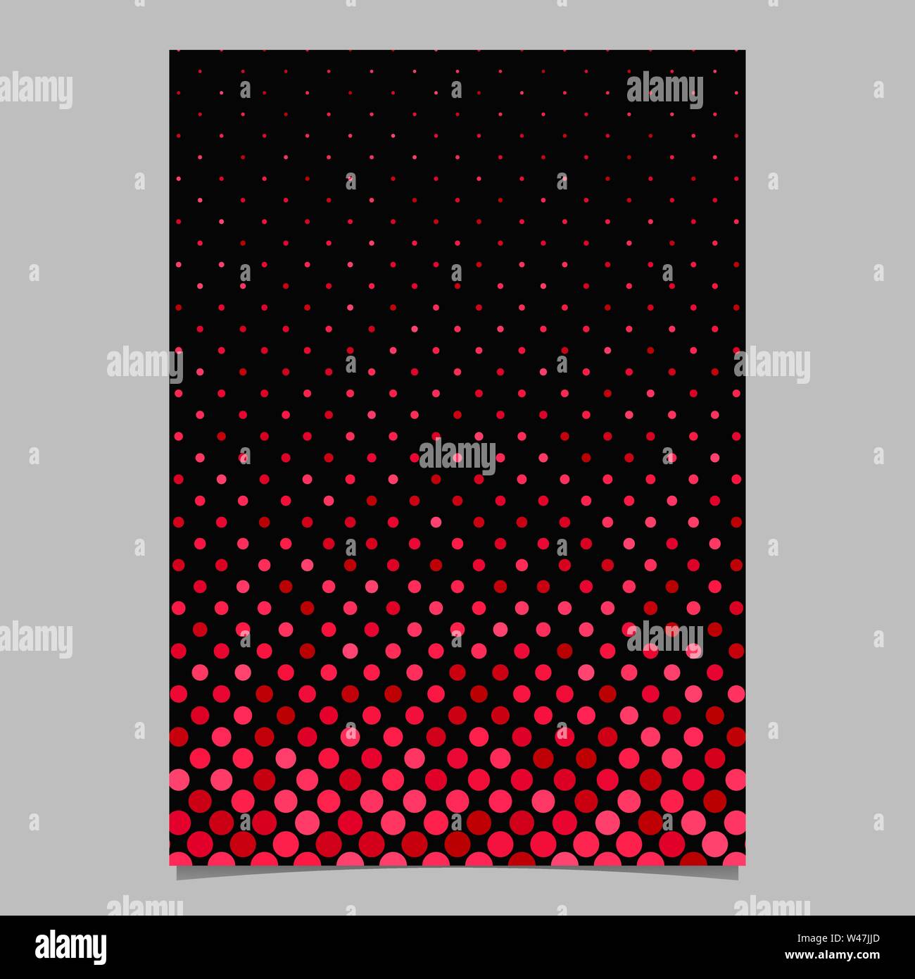 Red abstract dot pattern brochure background - vector stationery template design Stock Vector ...