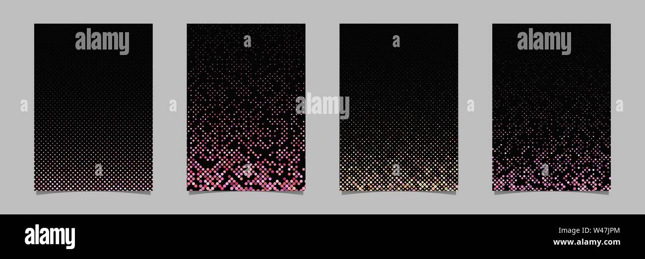 Abstract geometric dot pattern background brochure template set - vector graphics Stock Vector ...