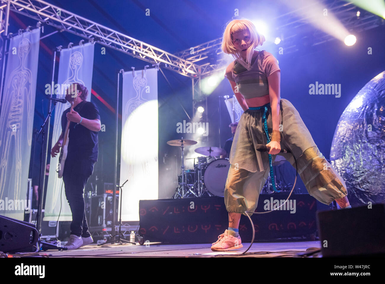 Henham Park, Suffolk, 20 July 2019. Aurora plays the BBC Sounds Stage ...