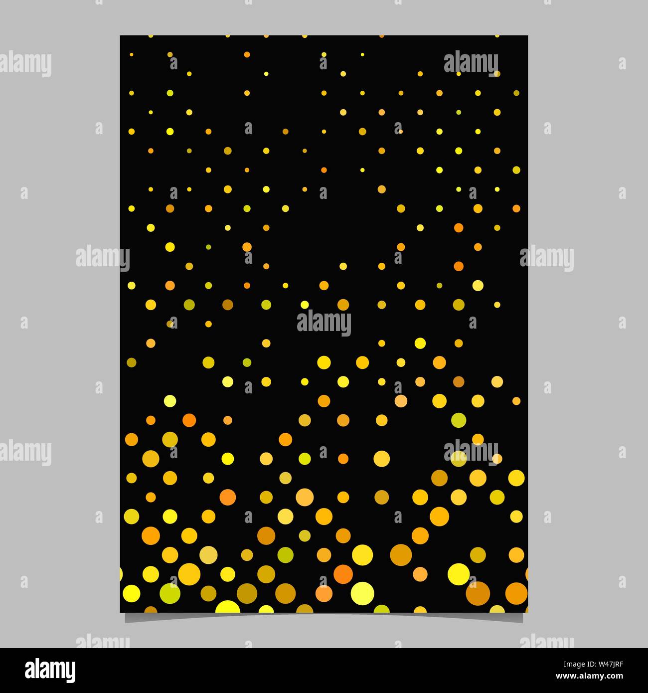 Color dot pattern flyer template - vector cover background graphic with ...