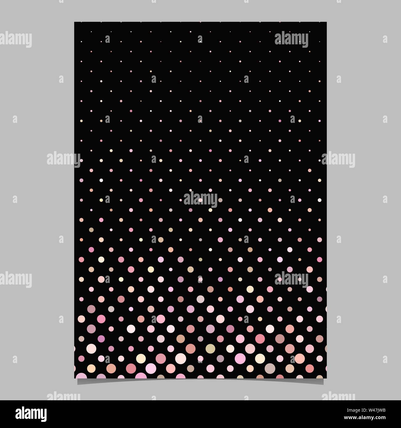 Pink Abstract Dot Pattern Brochure Background Vector Stationery Template Design Stock Vector