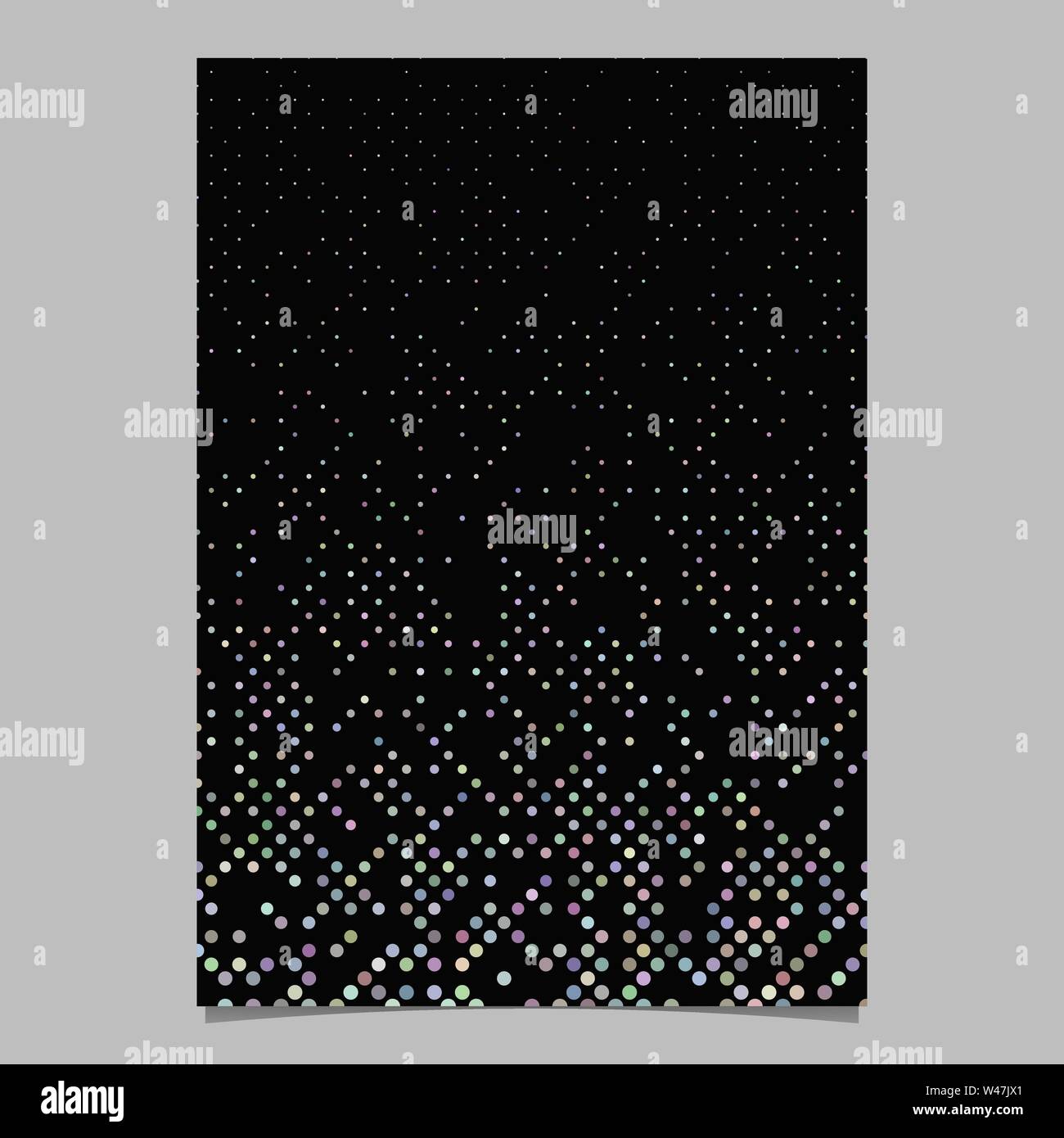 Multicolored abstract dot pattern brochure background - vector ...