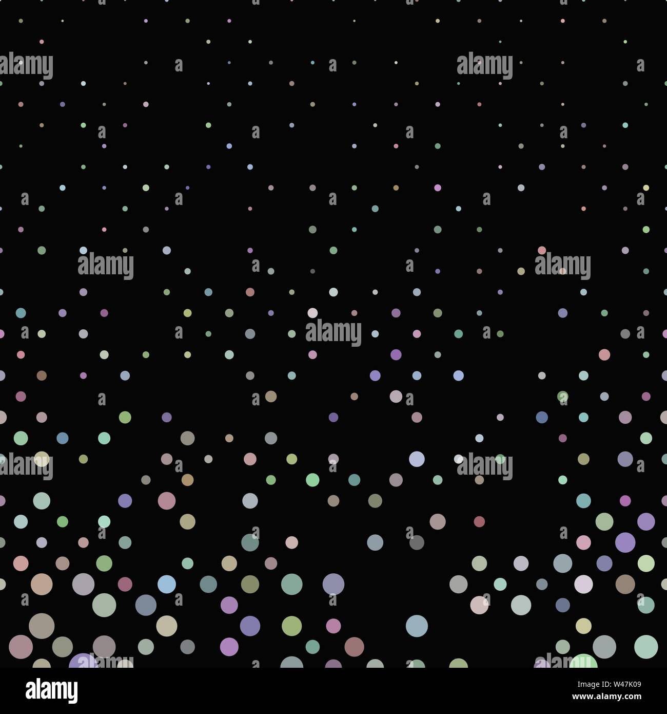 Colorful geometric dot pattern - vector snowfall background graphic ...