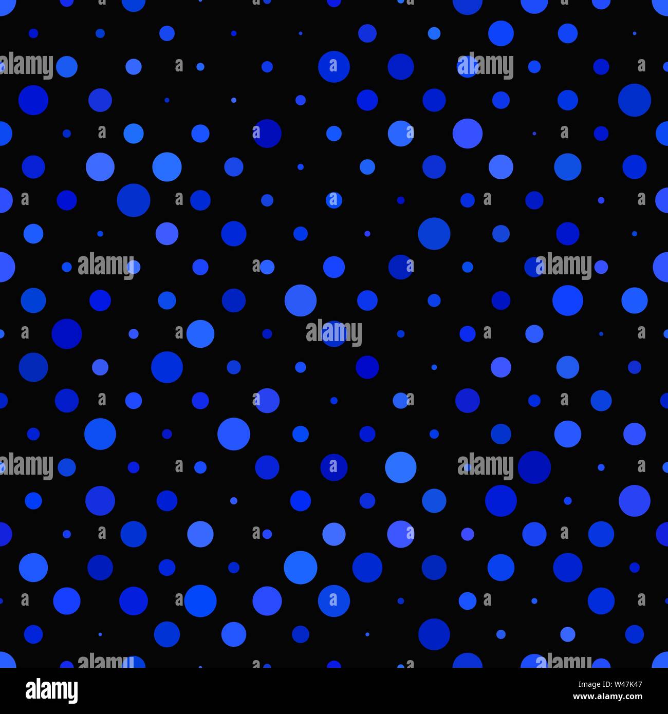 Blue seamless dot pattern background - abstract vector graphic design Stock Vector Image & Art ...