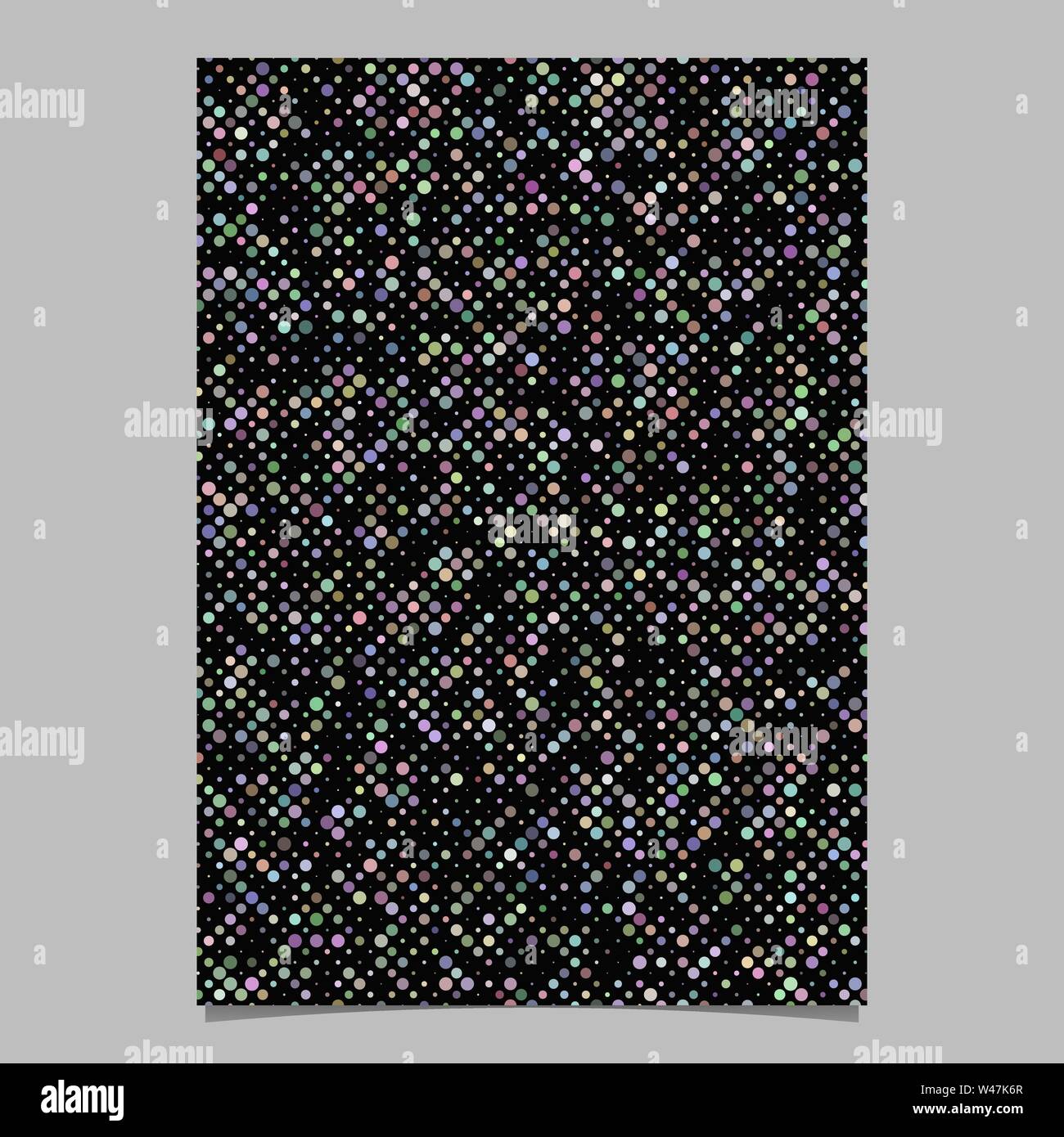 Colorful Abstract Dot Pattern Brochure Background Vector Stationery