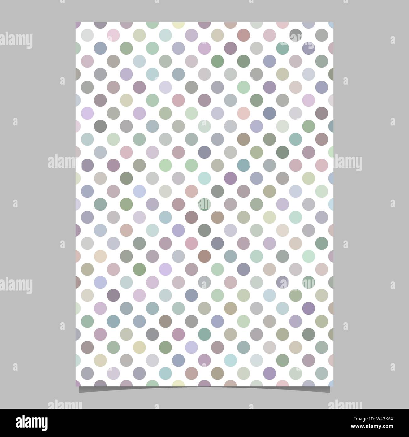 Colorful Abstract Dot Pattern Brochure Background Vector Stationery