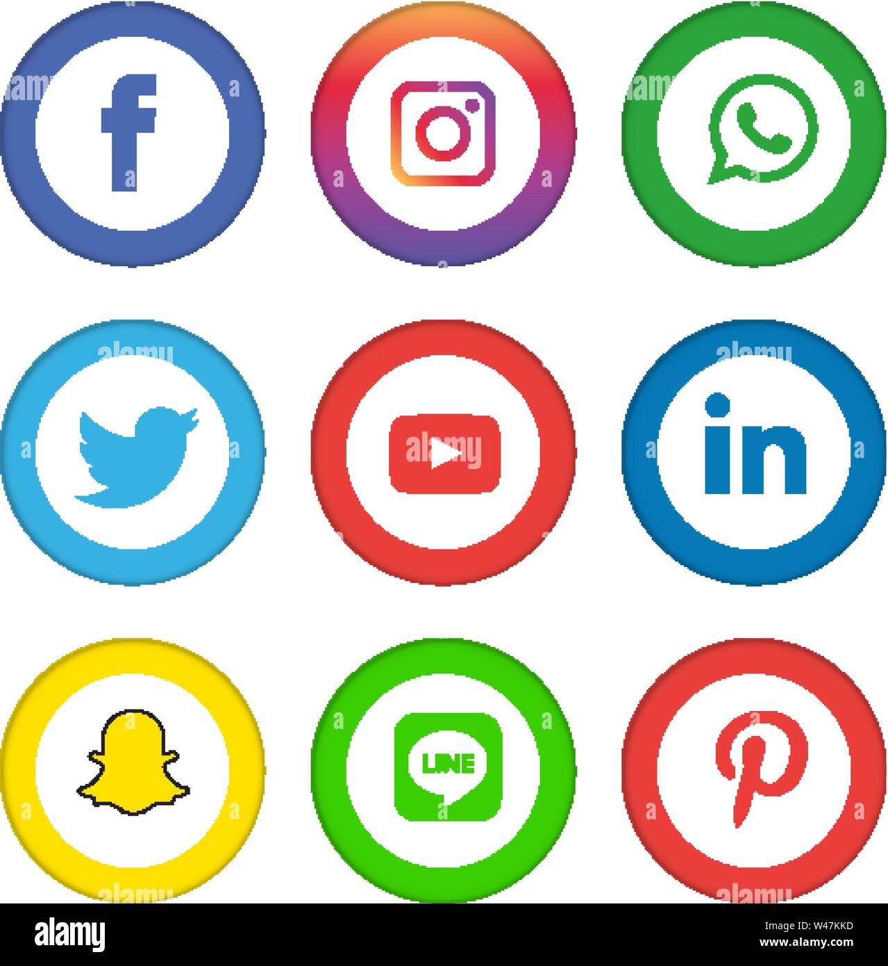 Social Media Icons Vector Instagram