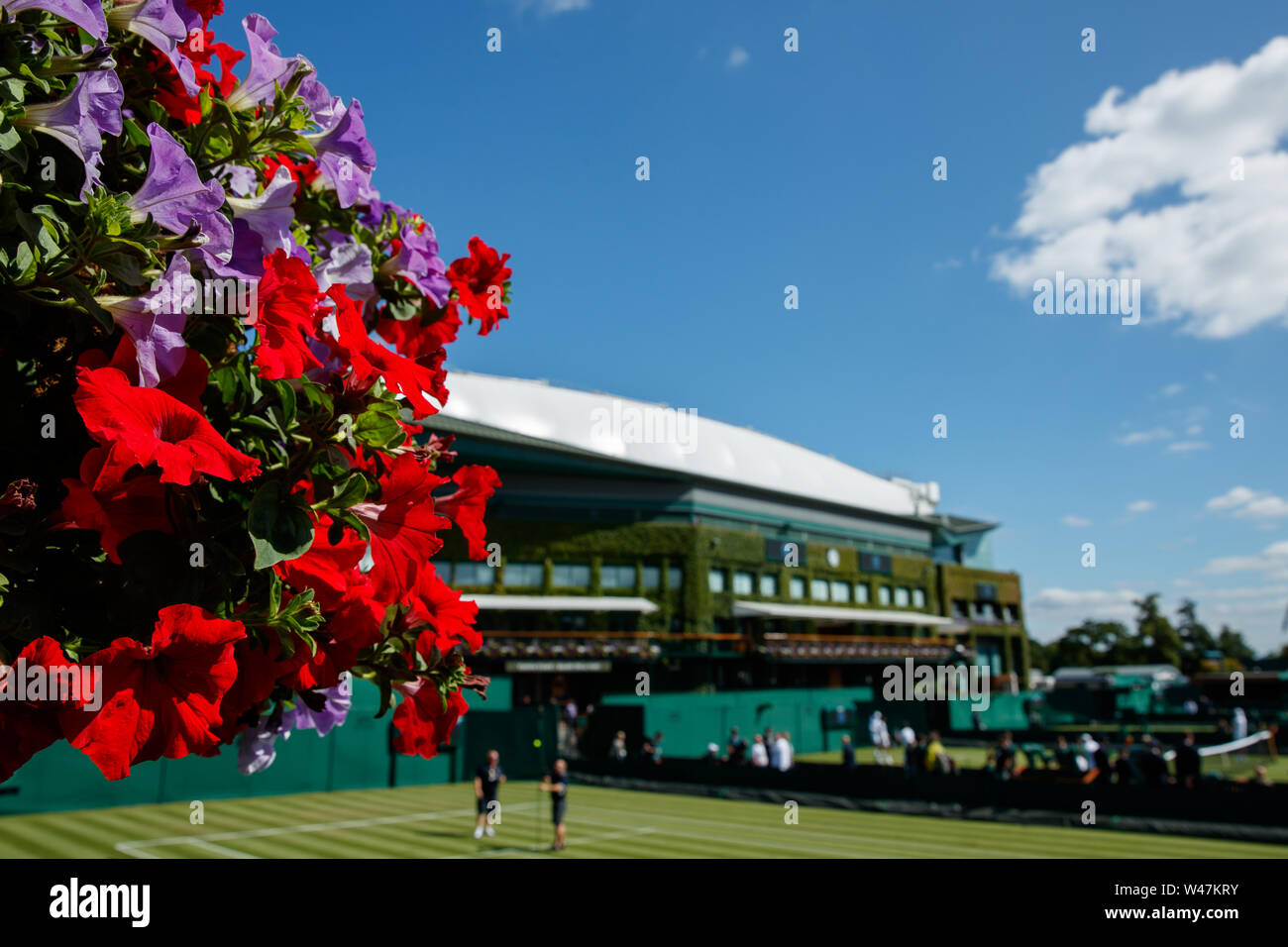 General View of Centre Court and the grounds around Wimbledon. The ...