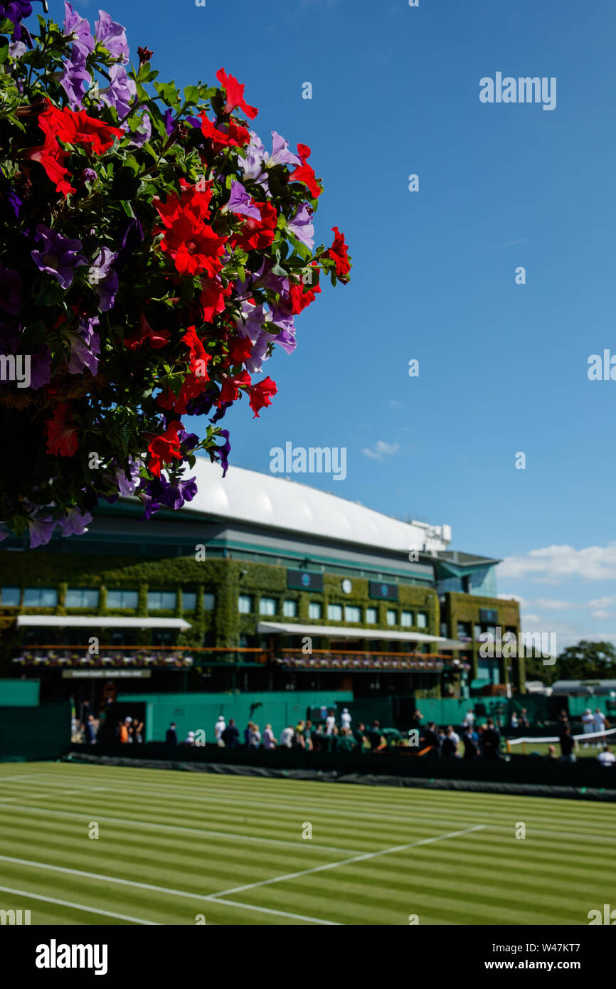 General View of Centre Court and the grounds around Wimbledon. The ...