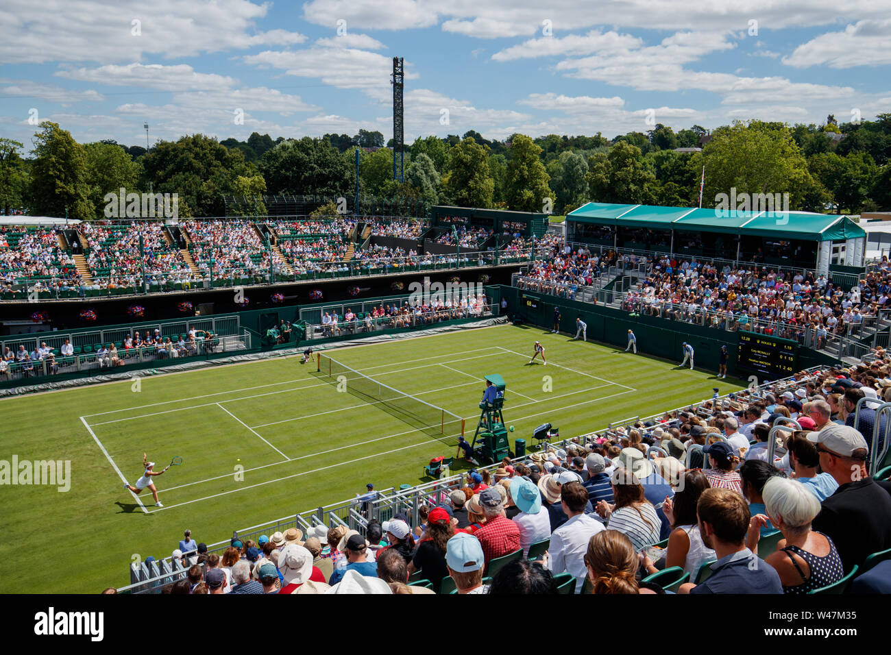 General View Of Court 12 And The Wimbledon Championships 2019 Held At