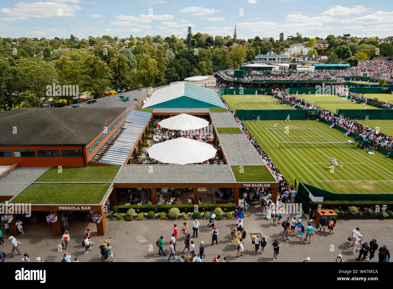 General View at The Wimbledon Championships 2019. Held at The All ...