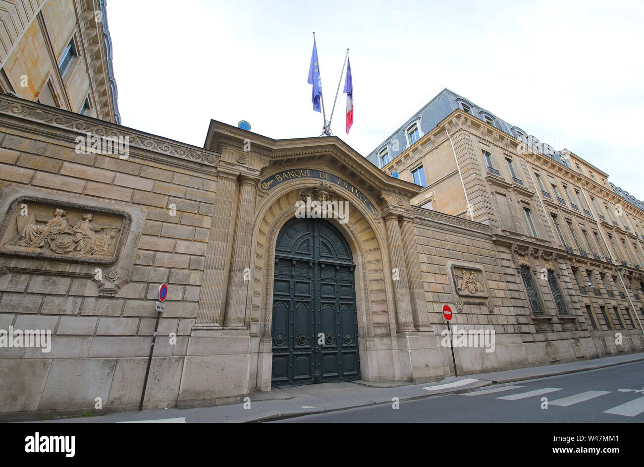 Bank of France Paris France Stock Photo - Alamy
